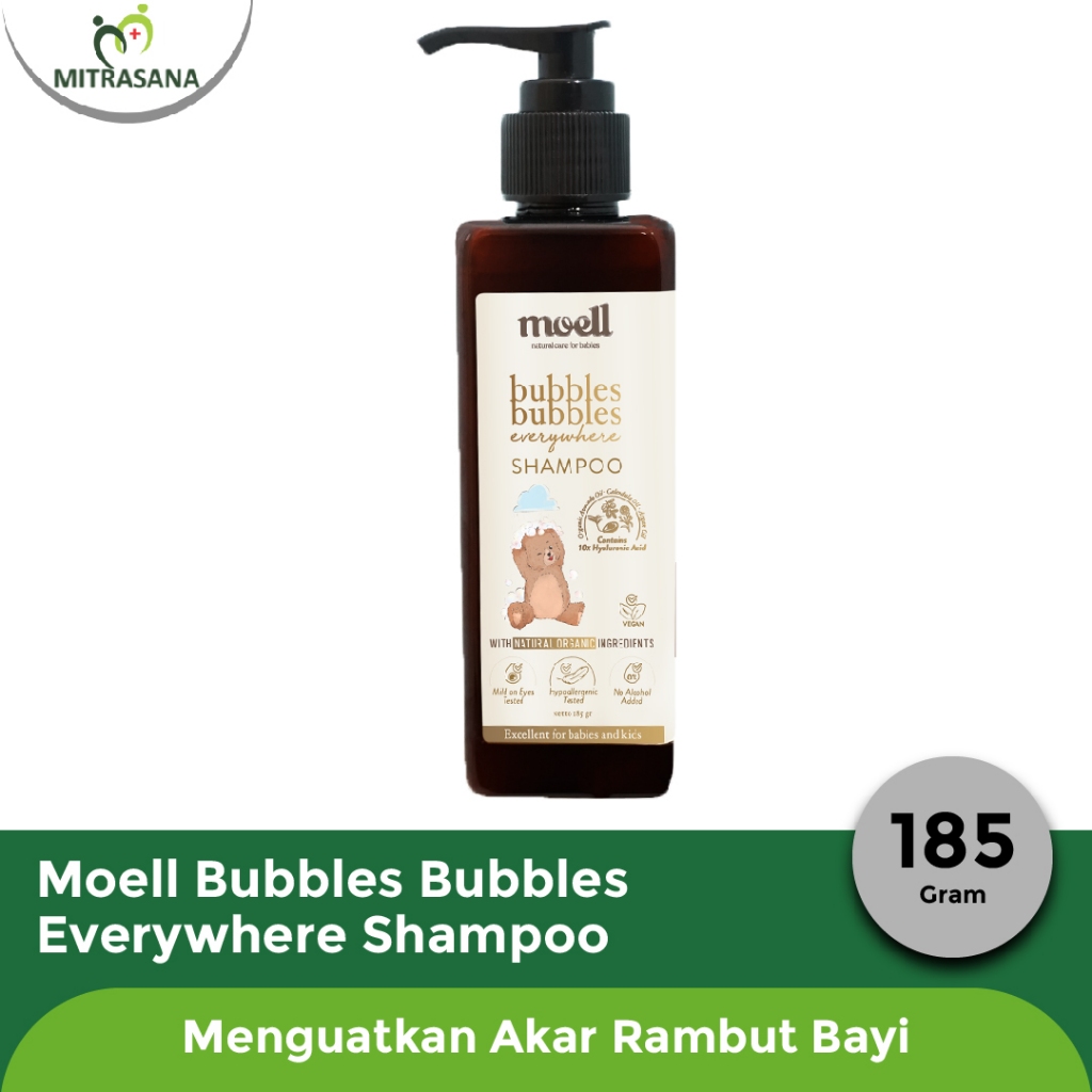 Jual Moell Bubbles Bubbles Everywhere Shampoo 185gr ~ Menguatkan Akar ...
