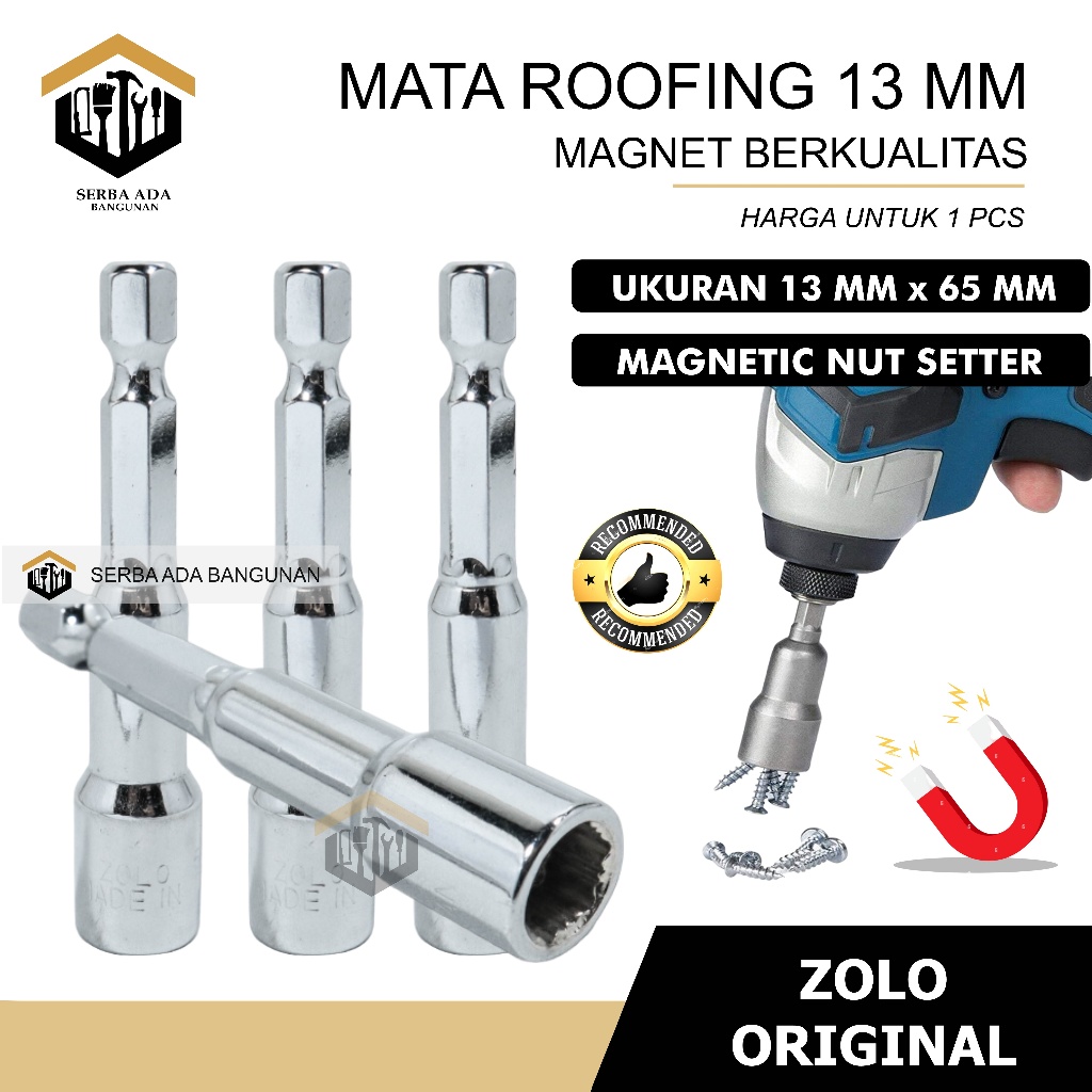 Jual Magnetic Hex Nut Setter - Mata Bor Sock Roofing Mata Bor Roofing ...