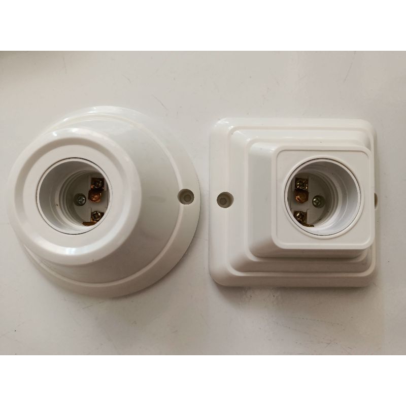 Jual Fitting Lampu Plafon / Rumah Lampu Plafon PANASONIC e27 Kotak ...