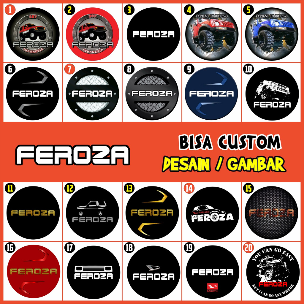 Jual Cover/Penutup Roda/Ban Cadangan Feroza Sarung/Pelindung Roda/Ban ...