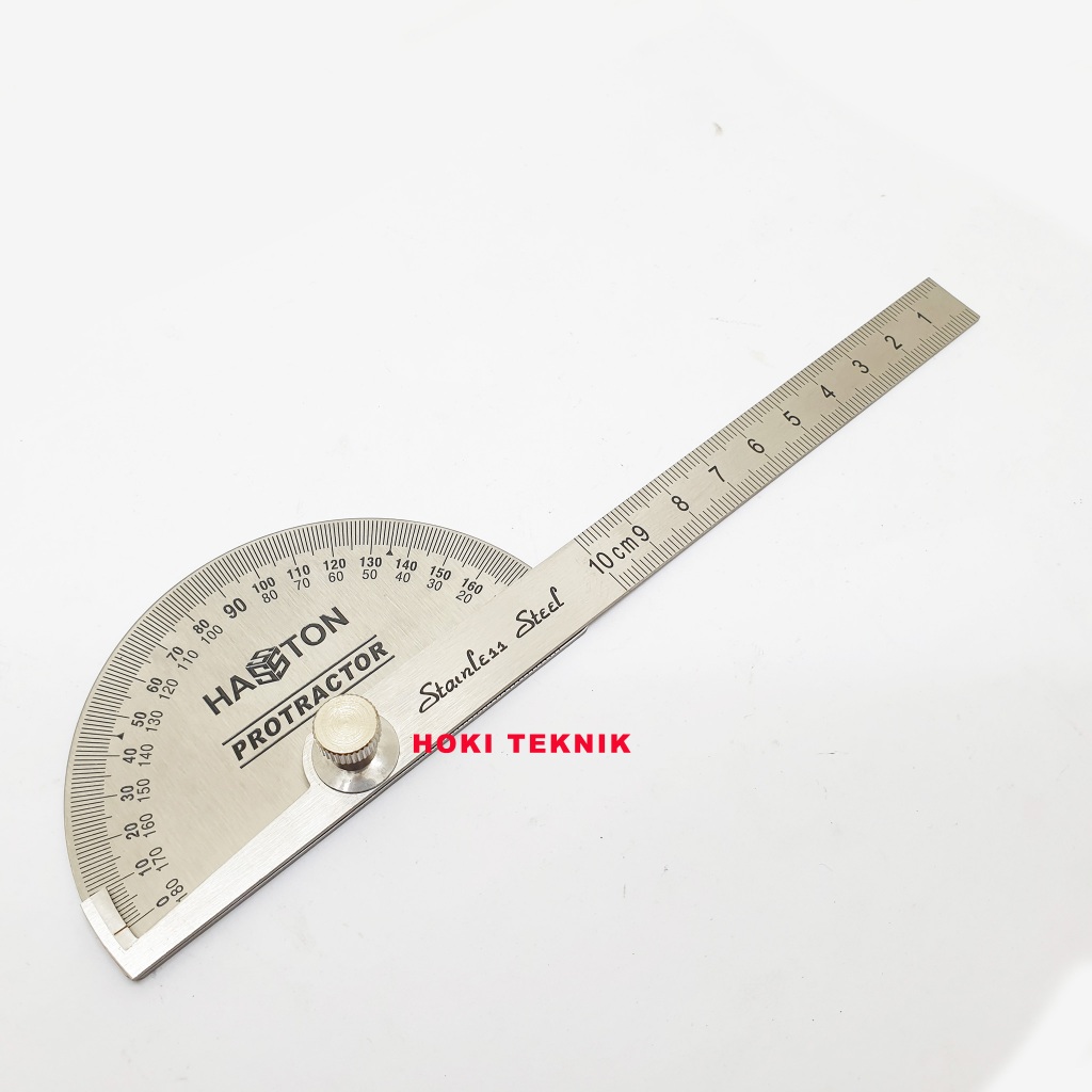 Jual Penggaris Busur Hasston Stainless Protractor | Shopee Indonesia