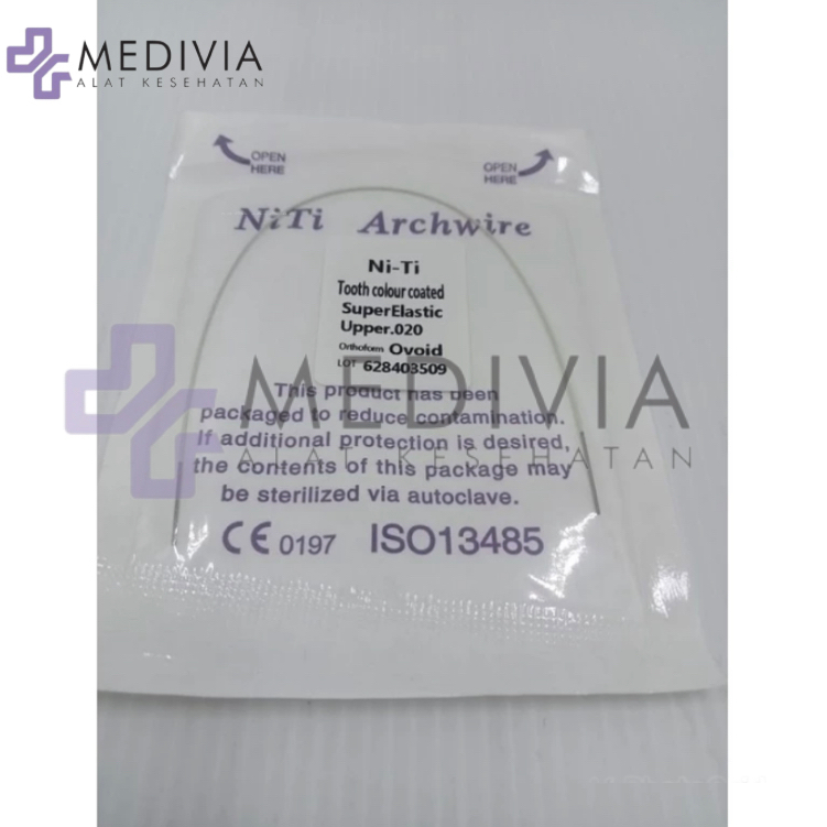 Jual NITI WIRE ESTHETIC COATED WIRE ROUND / KAWAT NITI PUTIH COATED ...