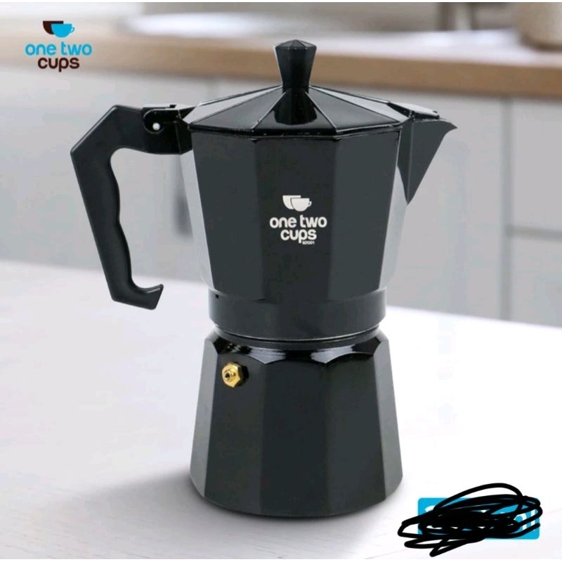 Jual Moka Pot 150 Ml - Teko Stovetop Filter 150 ML One Two Cups ...
