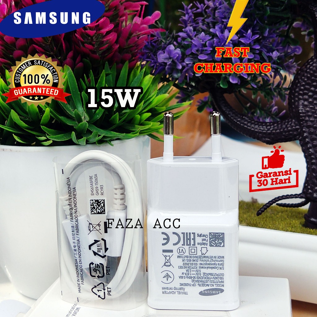 Jual CHARGER SAMSUNG ORIGINAL 100% MADE IN VIEATNAM 15 WATT ASLI ORI ...