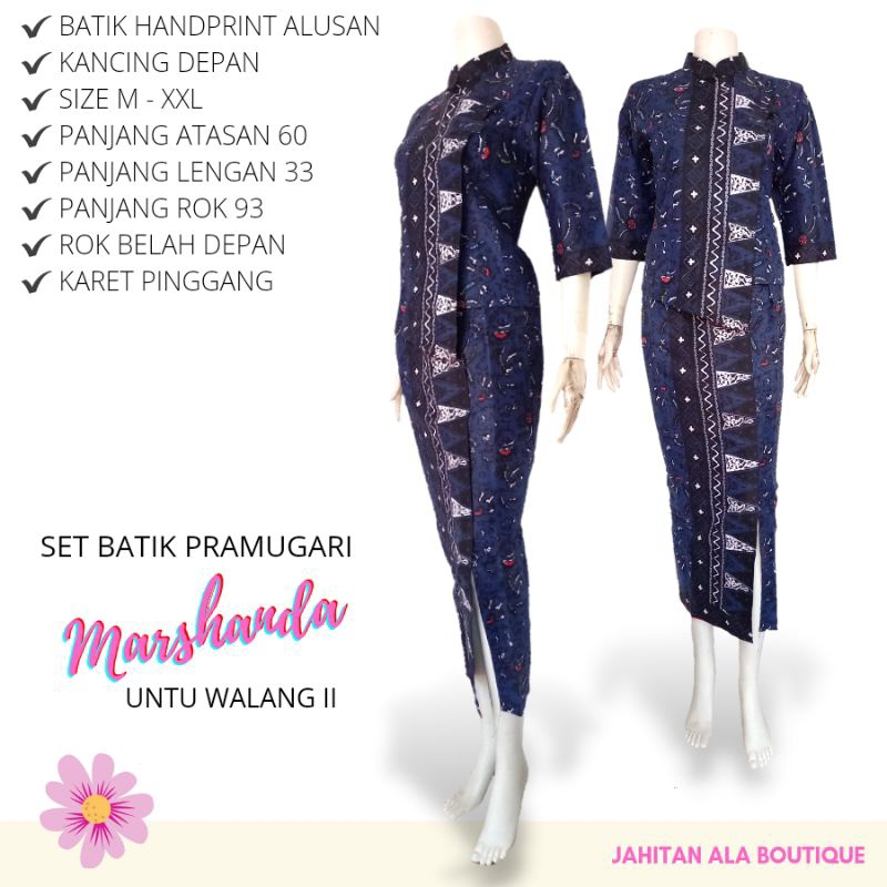 Jual MARSHANDA UNTU WALANG II - Setelan Kebaya Full Batik Wanita Modern ...
