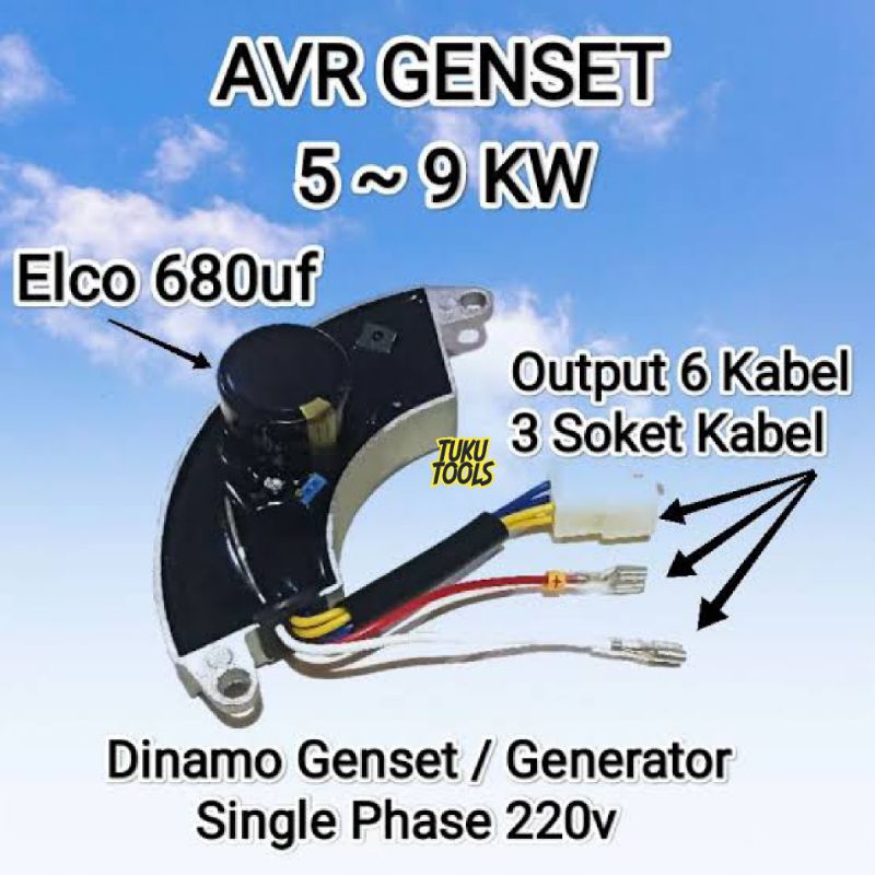 Jual Avr Oval Genset Listrik Besar 5000 watt - 9000 watt 680uf 450v ...