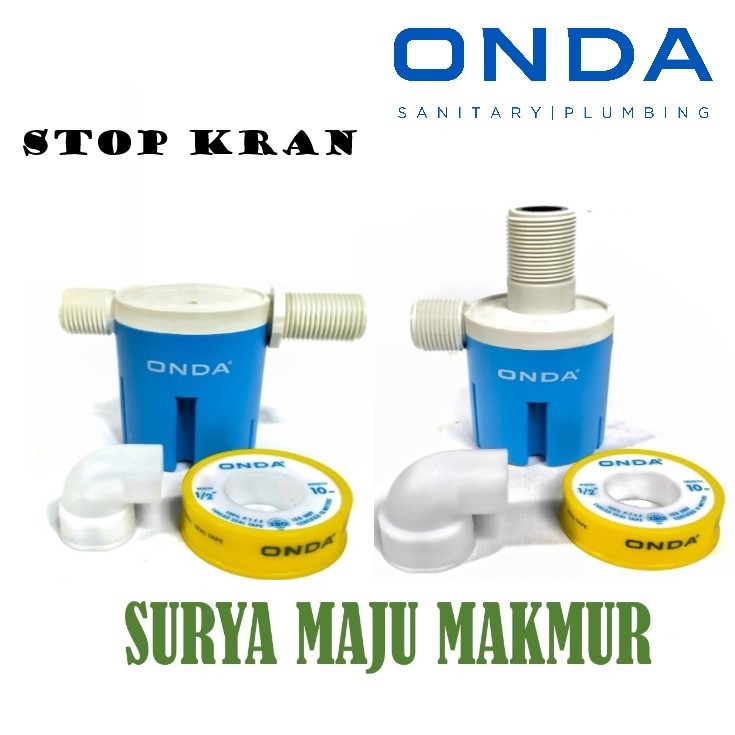 Jual Stop Kran Otomatis ONDA vertikal 1/2" 3/4" horizontal 1/2" 3/4 ...