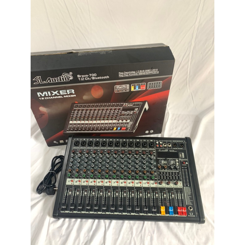 Jual HF_ELECTRONIC MIXER AUDIO SL AUDIO BRAVO 700 / 12 CHANNEL MIXER ...