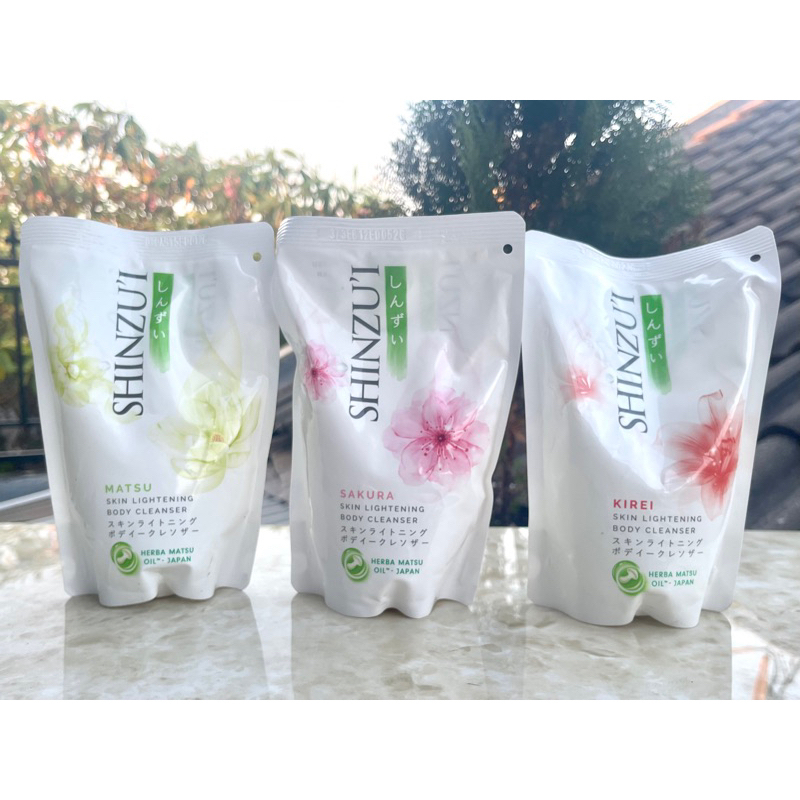 Jual Ref-400ml SHINZUI Sabun Cair Sinzui Skin Lightening Cleanser Pouch ...