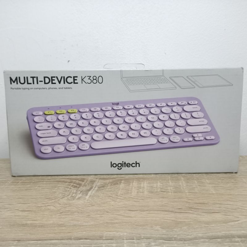 Jual Keyboard Wireless Logitech K380 Multi Device Bluetooth Keyboard Lavender Shopee Indonesia