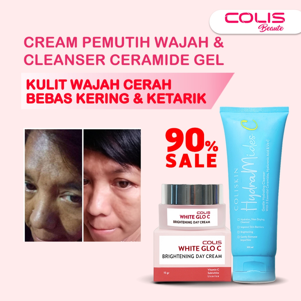 Jual Paket Pemutih Wajah | Colis Hydramides Face Wash Gentle Cleanser ...