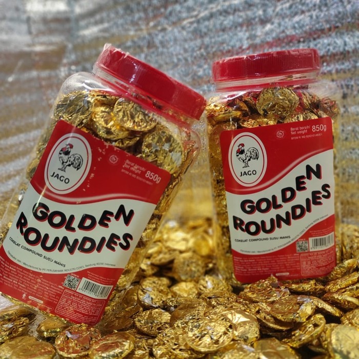 Jual GOLDEN ROUNDIES TOPLES 850 GR / COKLAT KOIN GOLDEN ROUNDIES ...