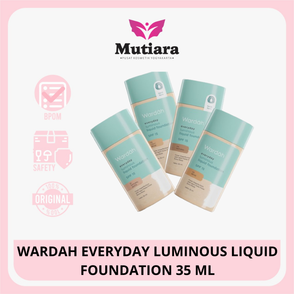 Jual WARDAH EVERYDAY LUMINOUS LIQUID FOUNDATION 35 ML | Shopee Indonesia
