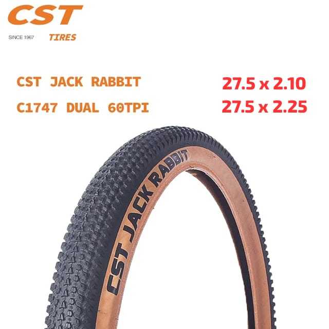 Jual Ban Luar CST Jack Rabbit 27.5 x 2.10 2.25 Tanwall Skinwall Coklat ...