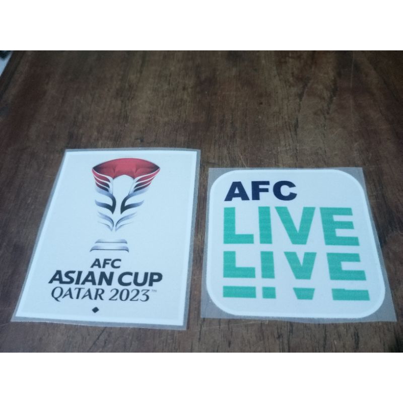 Jual 2 patch afc asian cup qatar 2023 dengan bahan dtf di press ...