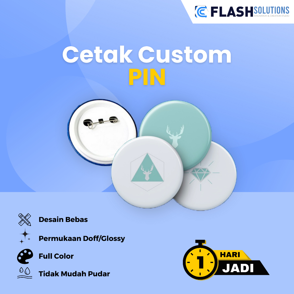 Jual Cetak Custom/Bikin Pin | Shopee Indonesia
