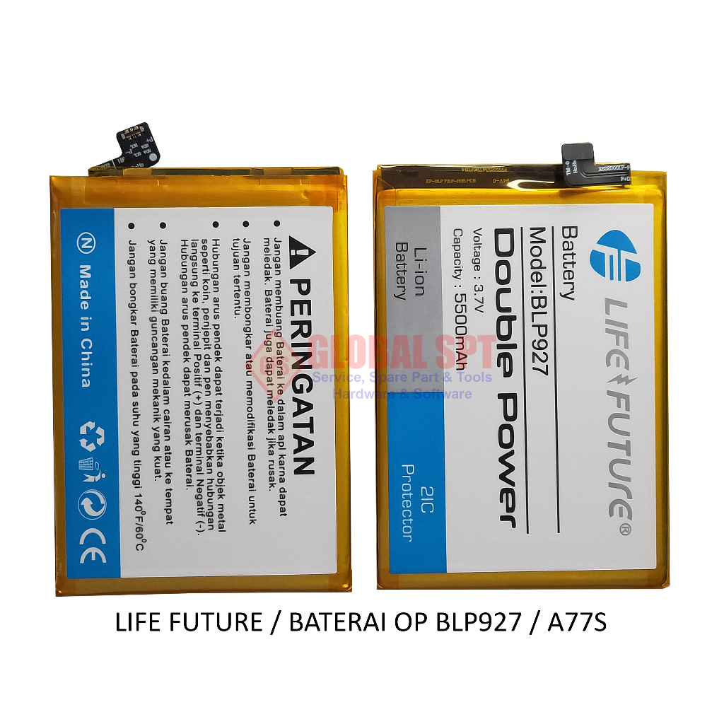 Jual LIFE FUTURE / BATERAI OPPO BLP927 / BATRE A77S / BATERE | Shopee ...