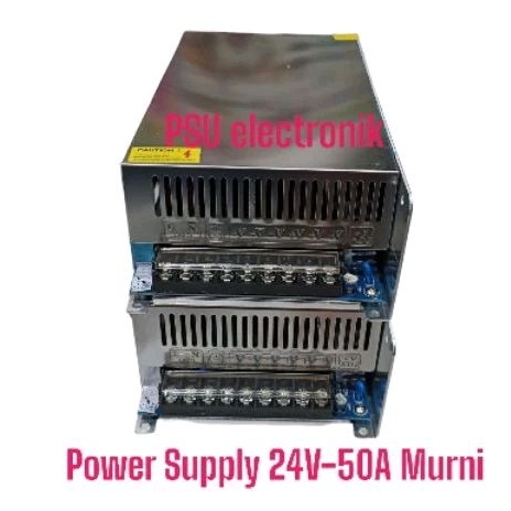 Jual power supply 24v 50a 1200w daya AC DC 24 volt 50 ampere transformator switching smps strip ...