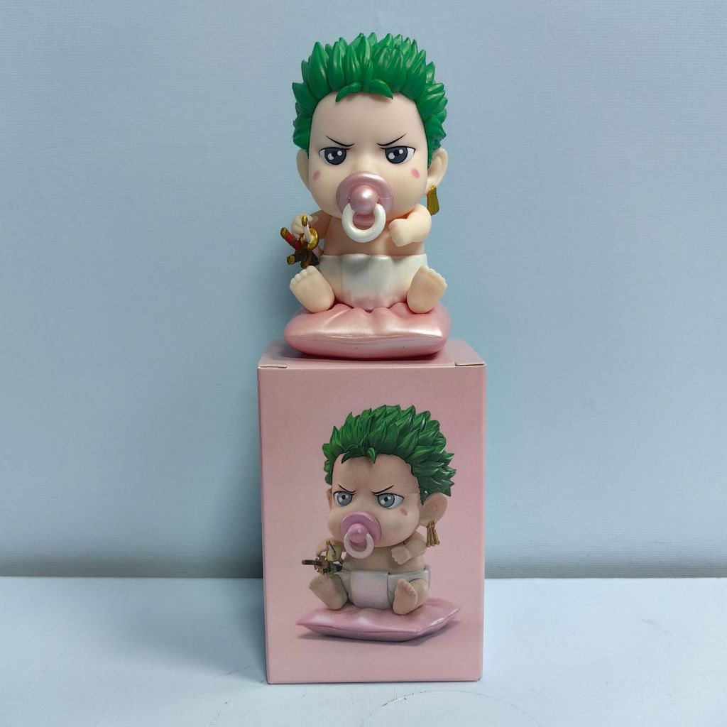 Jual [ Foto Asli ] Statue Figure One Piece Roronoa Zoro Bayi Chibi Cute ...