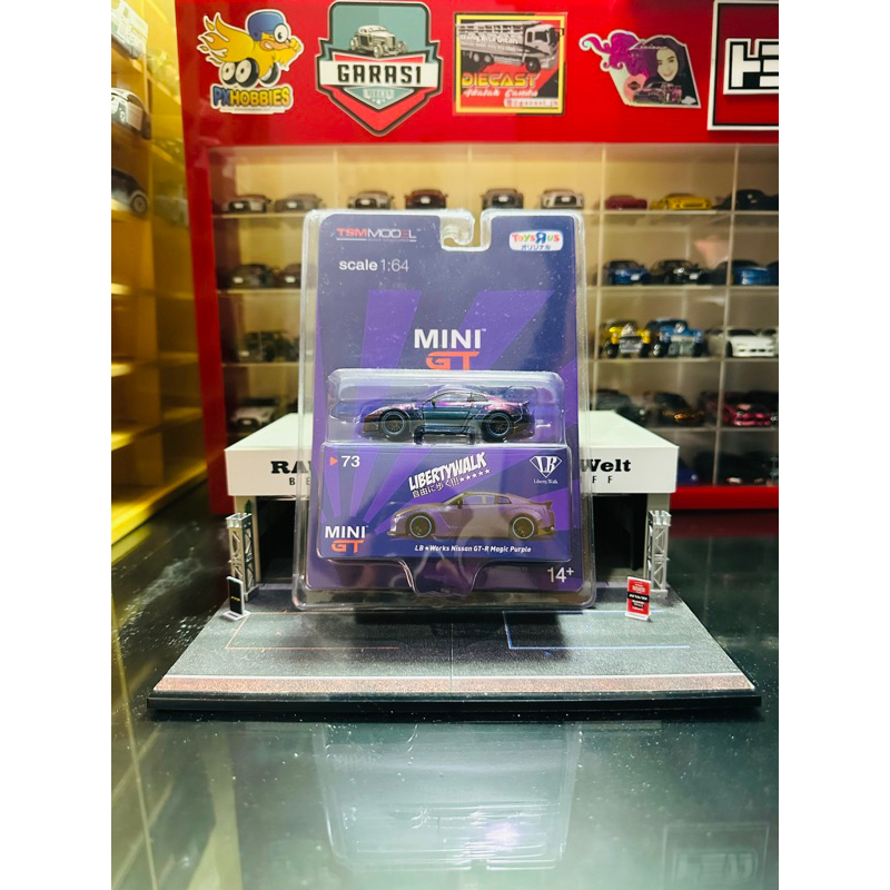 Jual Mini GT No 73 LB Works Nissan GTR R35 Magic Purple w/ Carbon Fiber ...