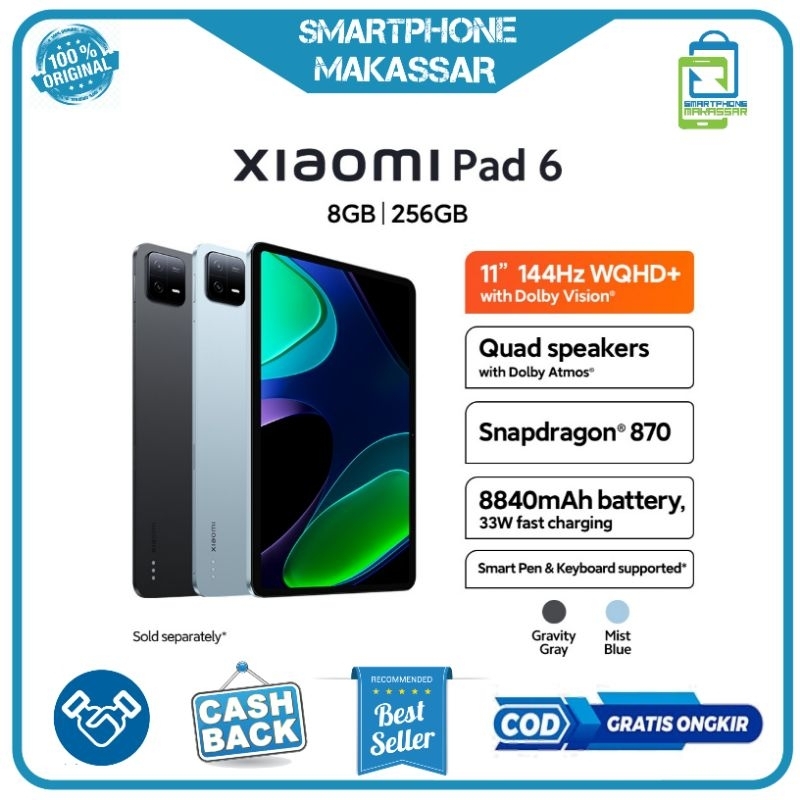 Jual Xiaomi Mi Pad 6 8/256 Garansi Resmi | Shopee Indonesia