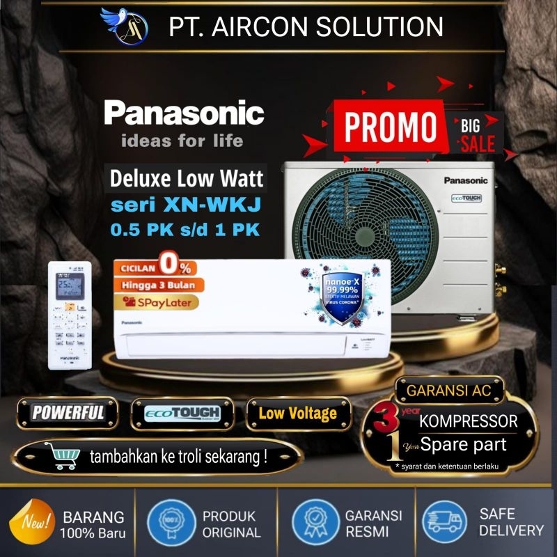 Jual AC PANASONIC ALOWA 1/2 PK s/d 1 PK series XN-WKJ UNIT ONLY ...