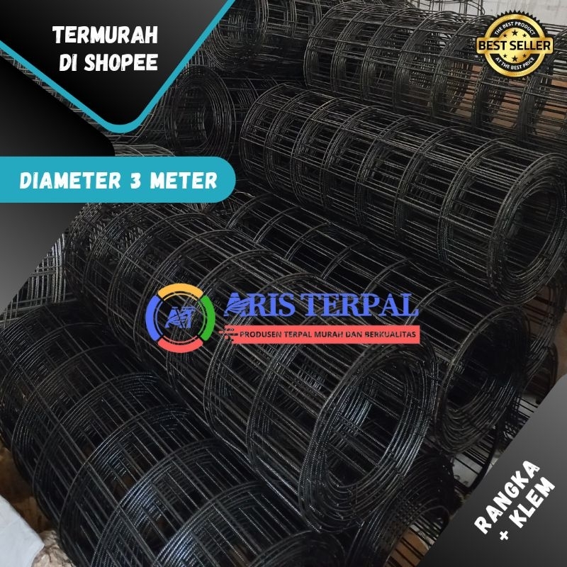 Jual Rangka Kolam Bulat Diameter 3 meter / Rangka kolam terpal bulat D3 ...