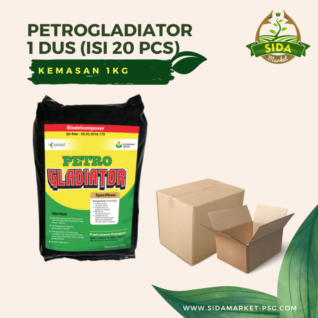 Jual Dekomposer Petro Gladiator 1 kg - 1 Dus (Isi 20 pcs) | Shopee ...