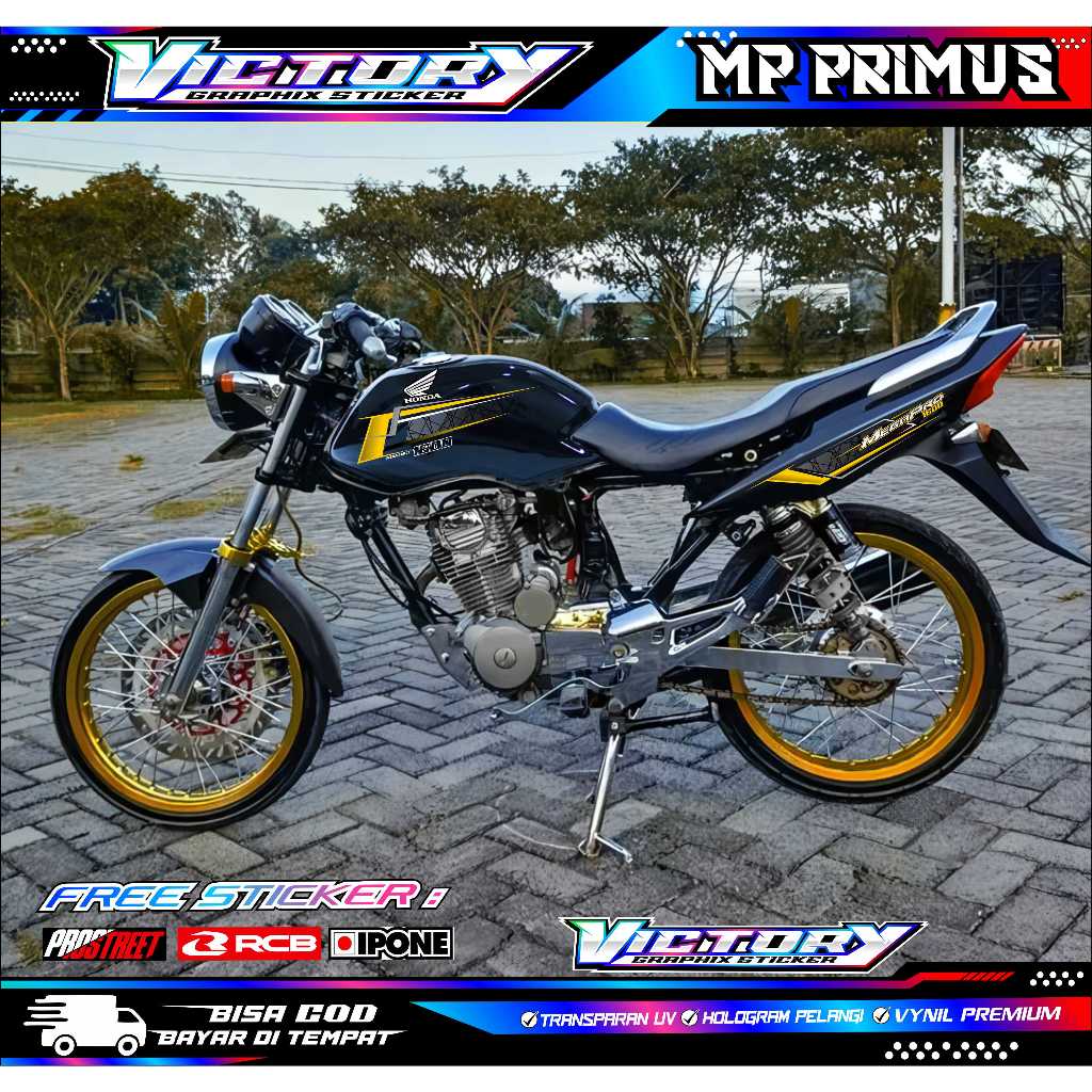 Jual STRIPING VARIASI HONDA MEGAPRO PRIMUS / STICKER LIST MEGAPRO ...