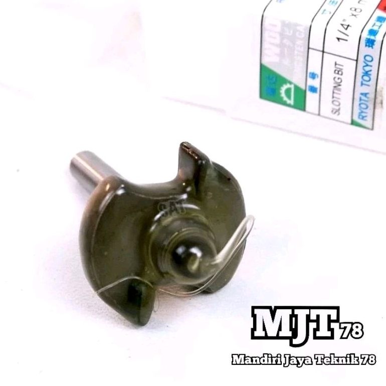Jual Mata profil router trimmer slotting bit 1/4 x 8mm | Shopee Indonesia