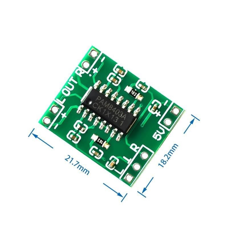 Jual MINI DIGITAL POWER AMPLIFIER BOARDS MODULE 2X3W 3W PAM8403 2.5V 5V ...