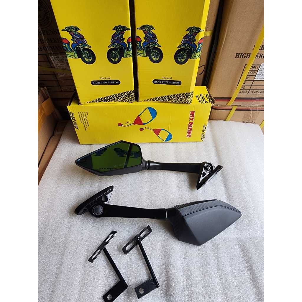 Jual Spion R25 panjang model lancip kaca biru Yamaha Nmax Xmax Lexi PCX ...