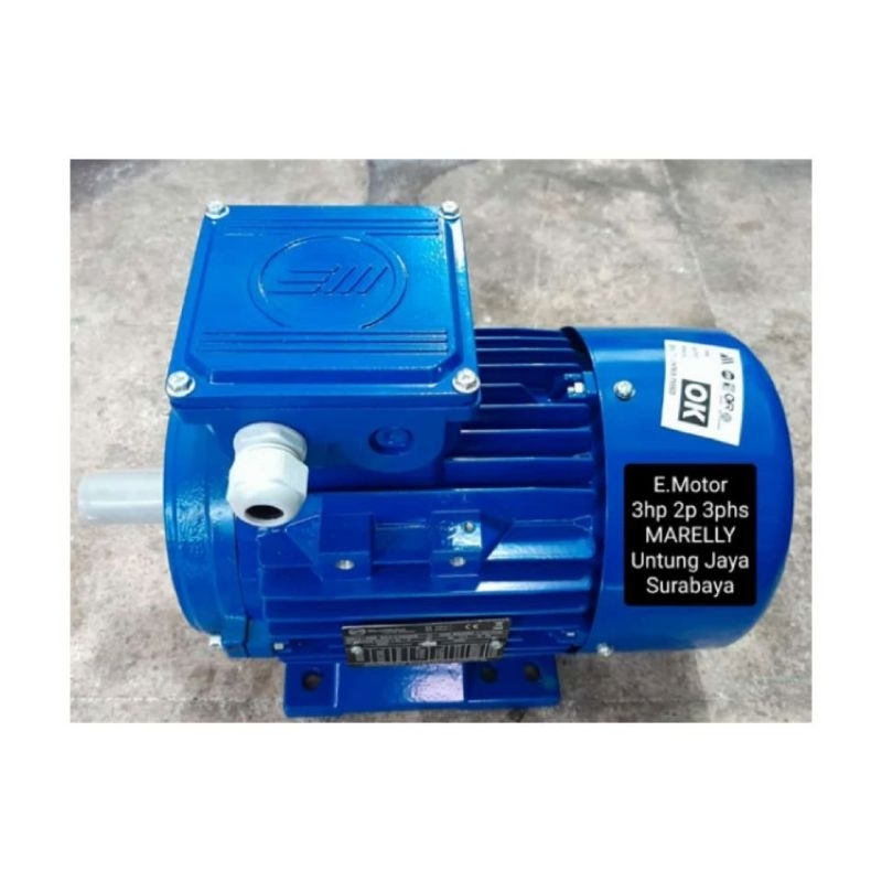 Jual ELEKTRIK MOTOR MARELLY 3 hp 2p 3 phase | Shopee Indonesia