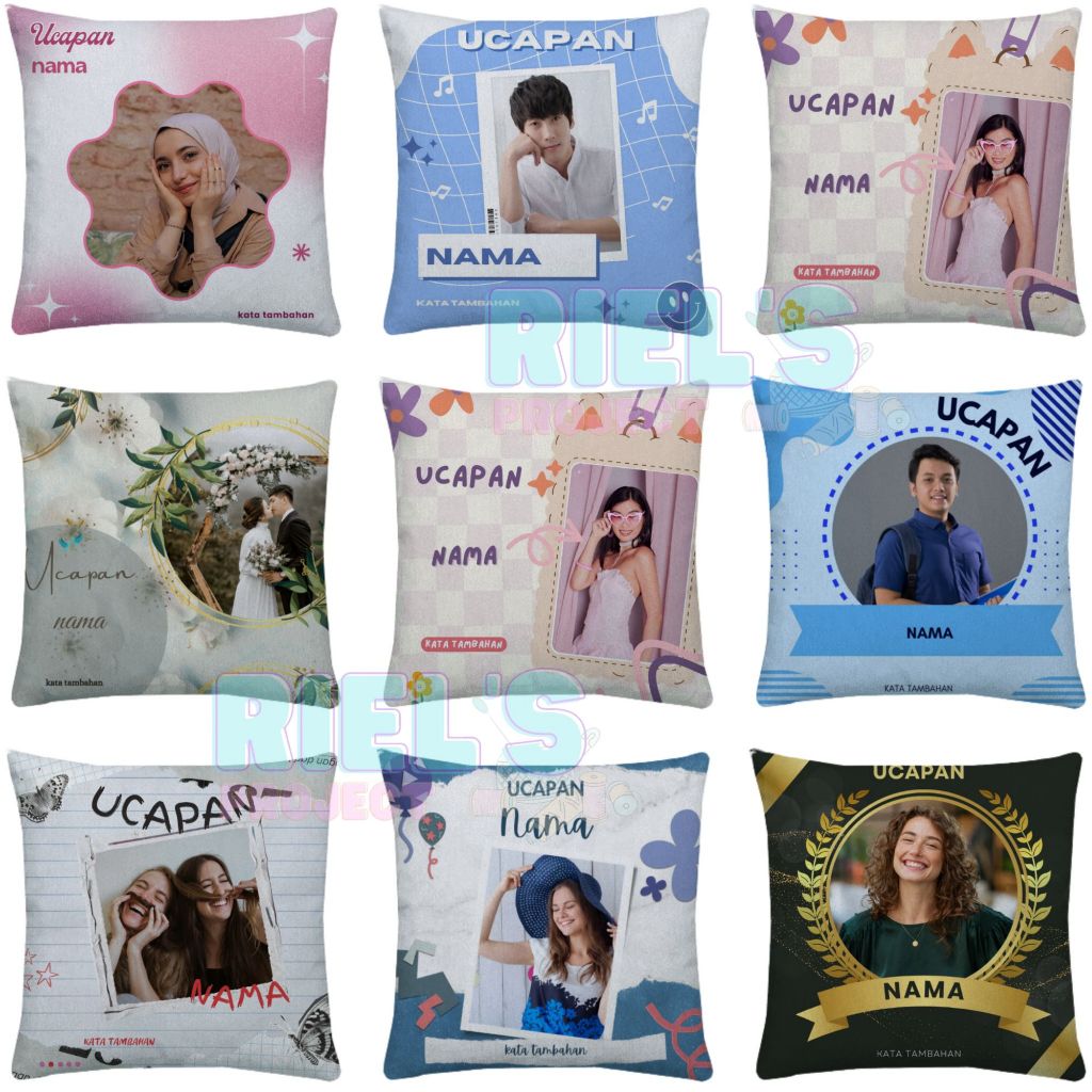 Jual CUSTOM BANTAL FOTO 1sisi 40x40 30x30 WISUDA,BANTAL KADO PERNIKAHAN ...