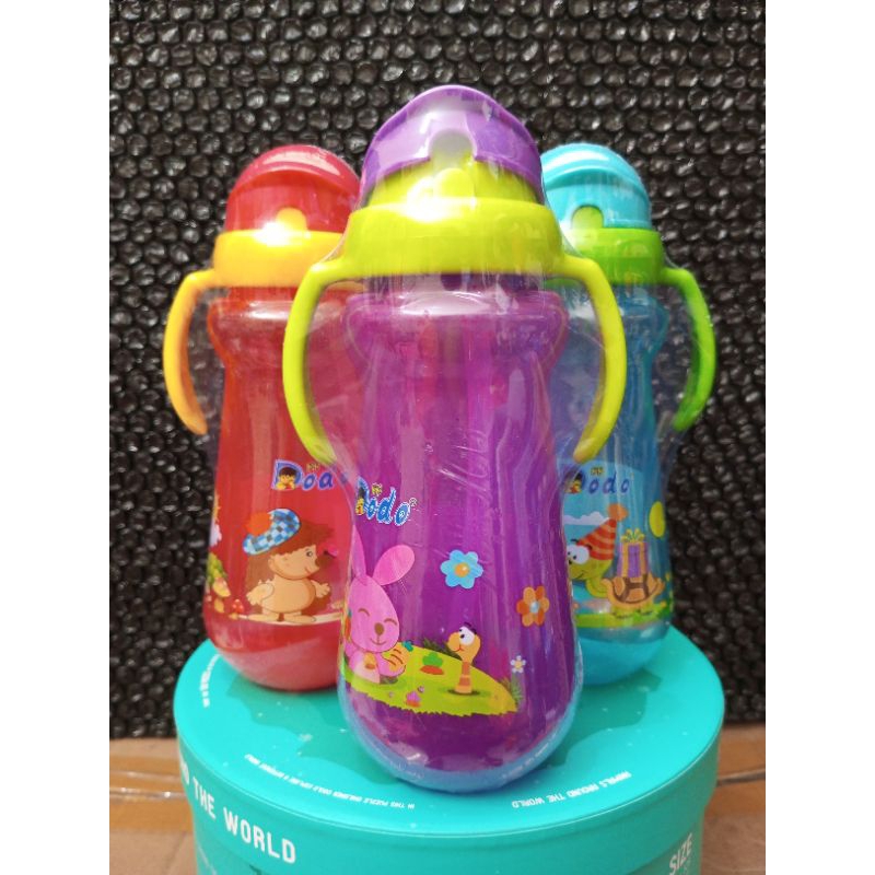 Jual Botol minum sedotan anti tumpah Dodo 150 ml, 240 ml dan 330 ml ...