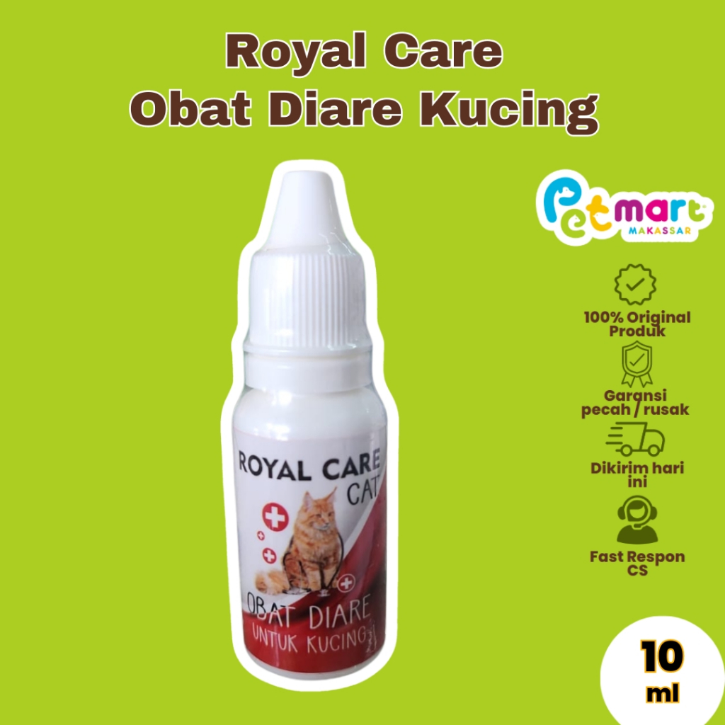 Jual Obat Diare Kucing Mencret Royal Care Cat 10 ml | Shopee Indonesia