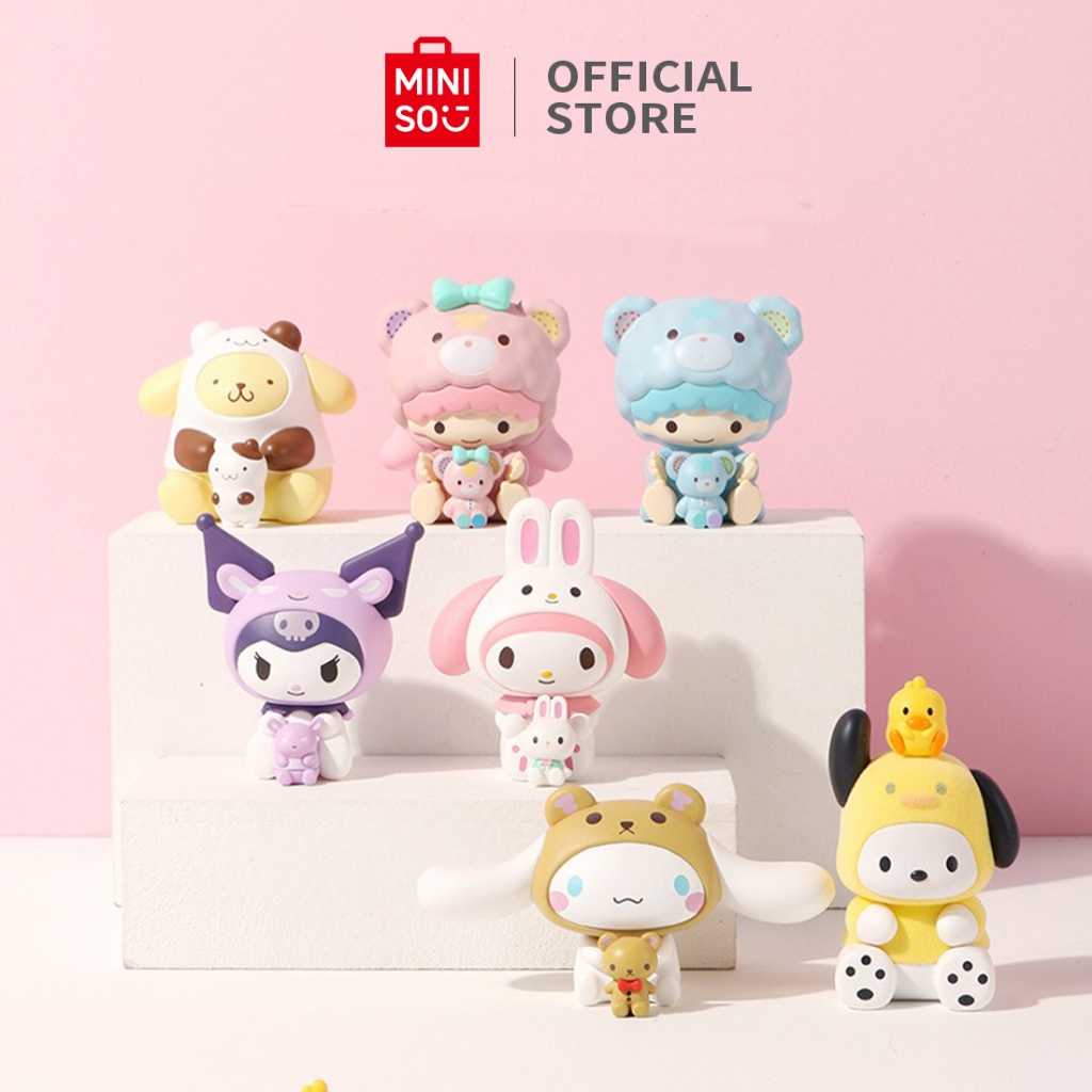 Jual Miniso x Sanrio Blind Box Ornamen Kotak Buta Lucu Sanrio characters Hugging Friends Figure ...