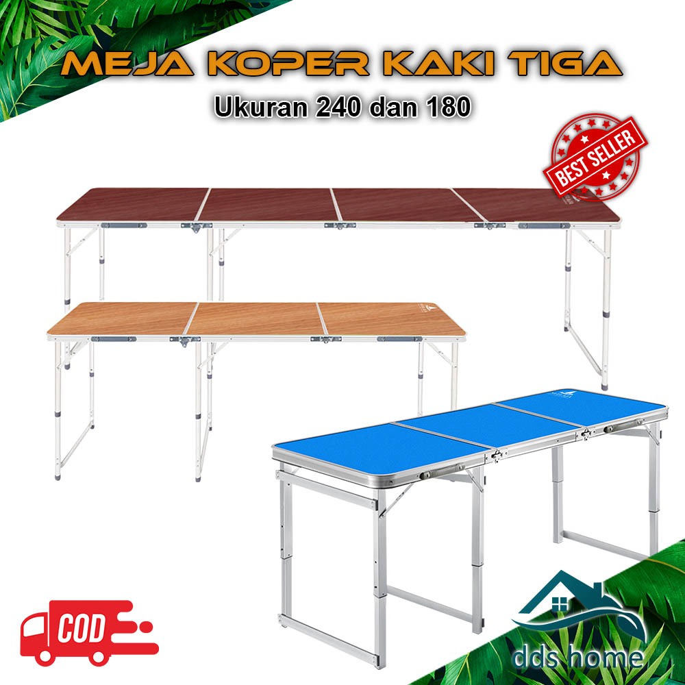 Jual [DDS HOME] Meja Lipat Jualan Portable Meja Koper Panjang Meja Koper Serbaguna Meja Jualan ...