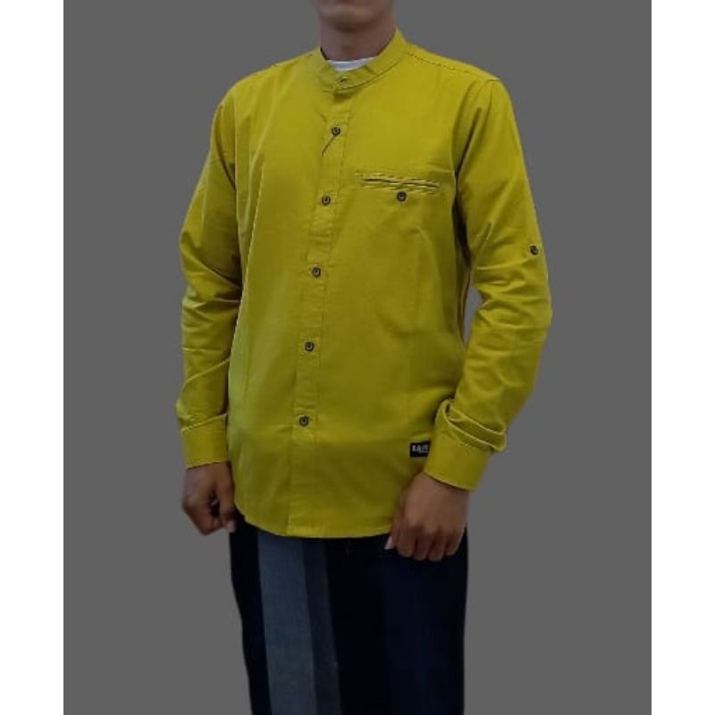 Jual Baju kemko warna Lemon terbaik / Best seller Kemeja koko warna ...