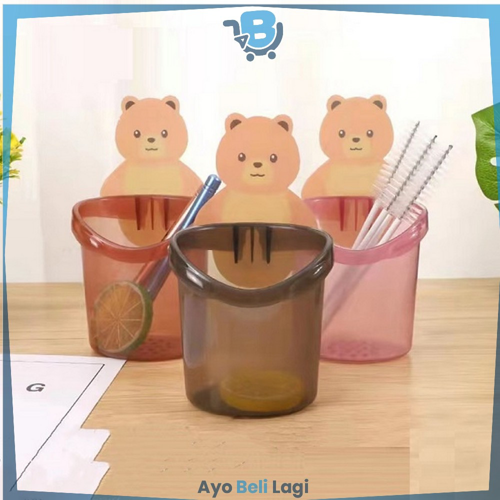 Jual Rak Tempel Dinding Karakter Bear Tempat Sikat Gigi Rak Serbaguna ...