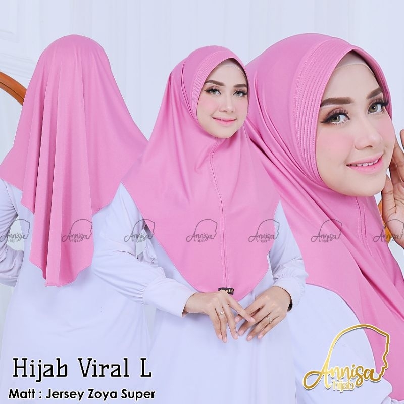 Jual Hijab Muslimah Daily Hijab Viral Size L | Shopee Indonesia