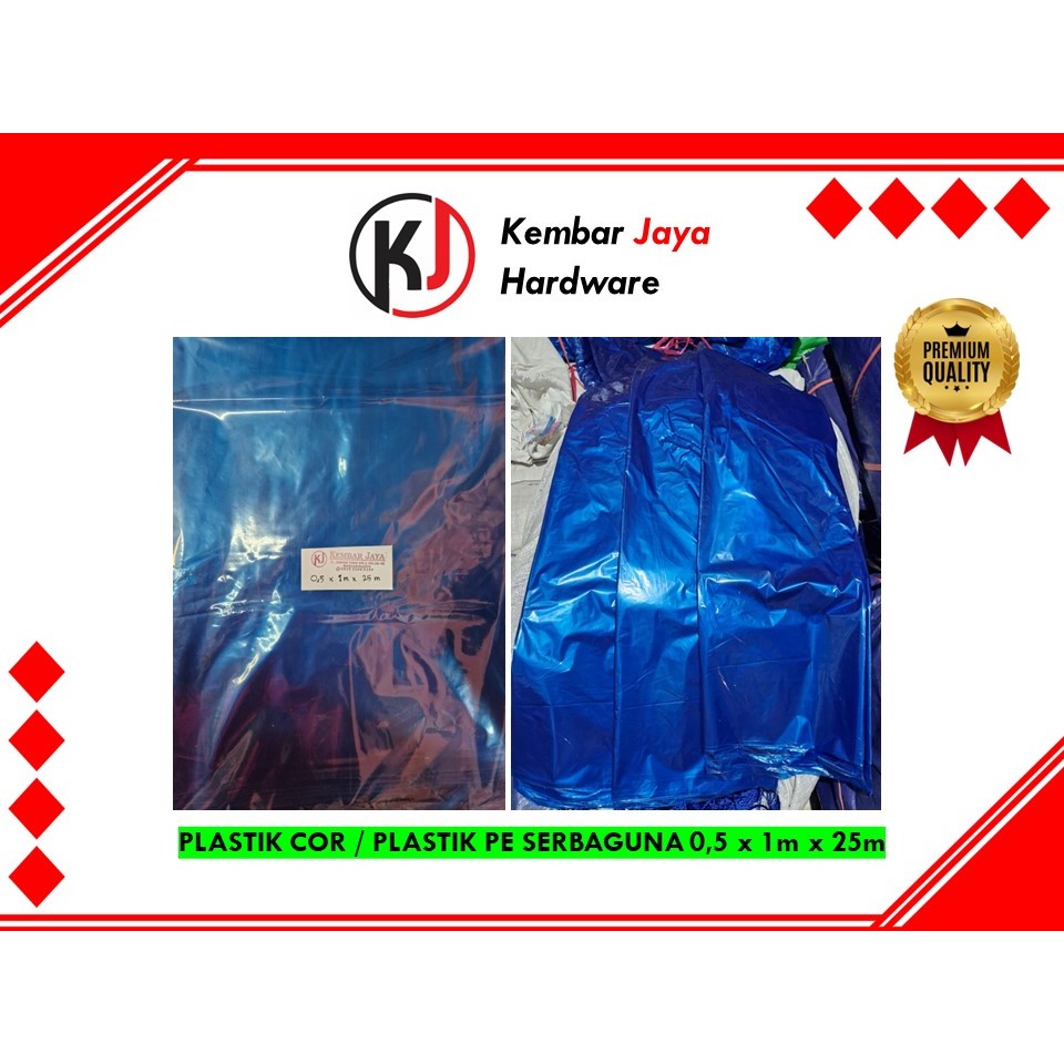 Jual PLASTIK PE BIRU / PLASTIK SERBAGUNA / PLASTIK DRUM / PLASTIK COR ...