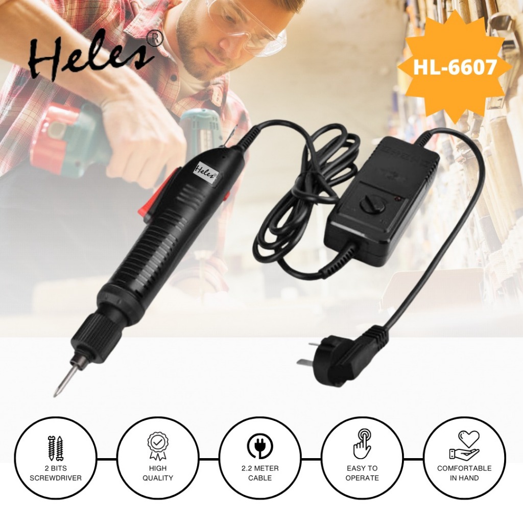 Jual Obeng Listrik Otomatis Portable Heles HL 6607/HL 6609 | Shopee ...