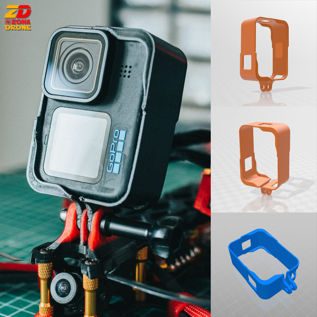 Jual Vertical Mount Frame Gopro Hero 9 Gopro 10 Gopro 11 Gopro 12 - 3D ...
