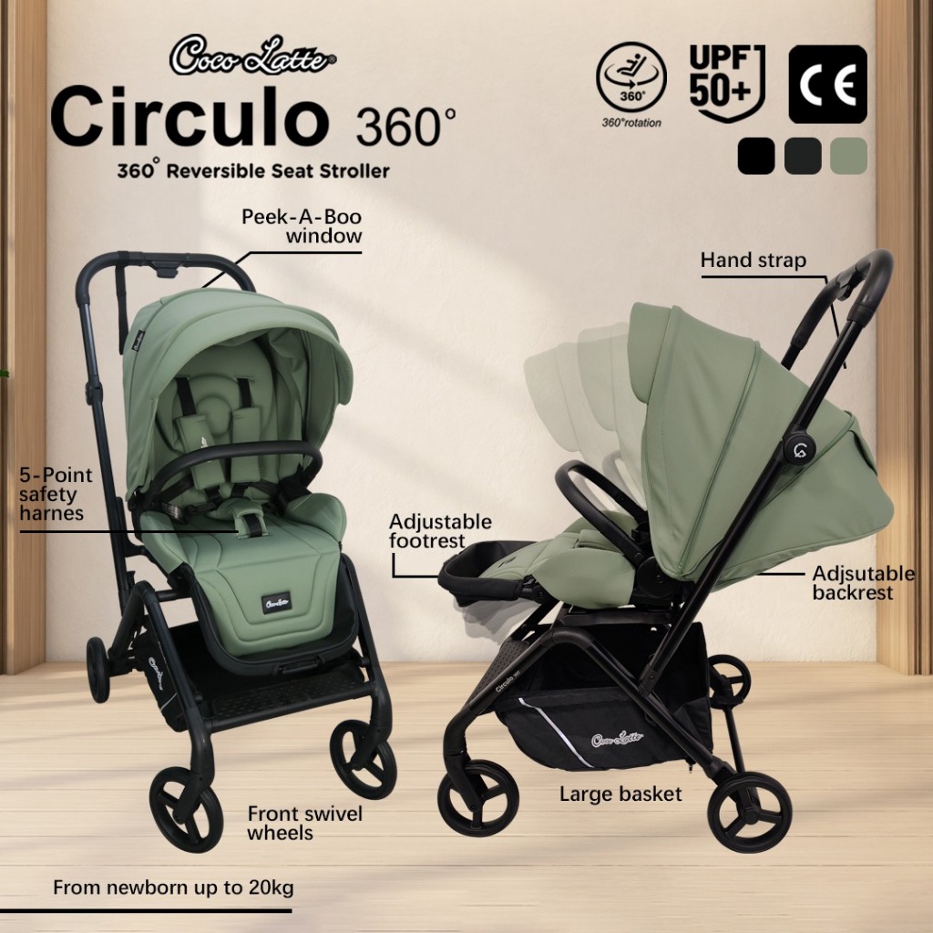 Jual COCOLATTE Circulo 360° Stroller ( New ) | Shopee Indonesia