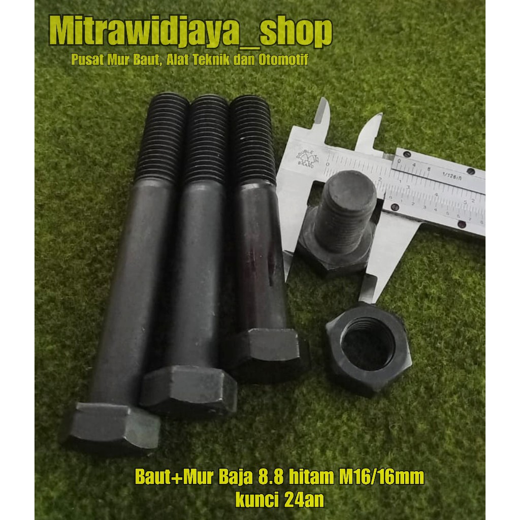 Jual Baut baja 8.8 kunci 24 baut baja M16 baut kunci 24an panjang 3cm 4cm 5cm 6cm 7cm 8cm 9cm ...