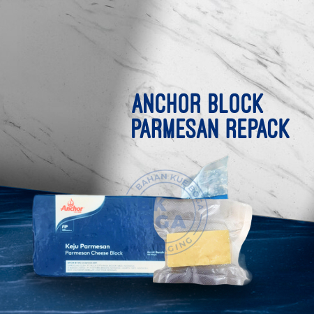 Jual ( Repack ) Anchor Keju Parmesan ( 100 gr ) Cheese Balok Block ...
