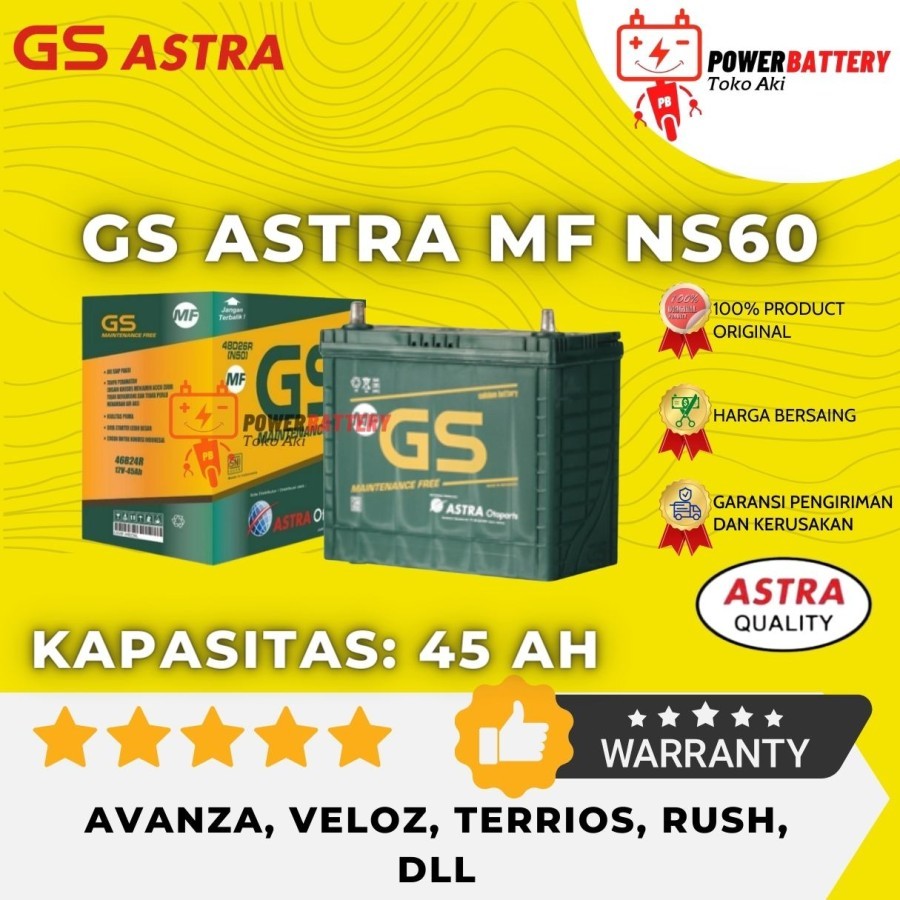 Jual Aki Mobil GS Astra MF Rush Terios Avanza Xenia Escudo Veloz Hilux Starlet Swift Futura ...