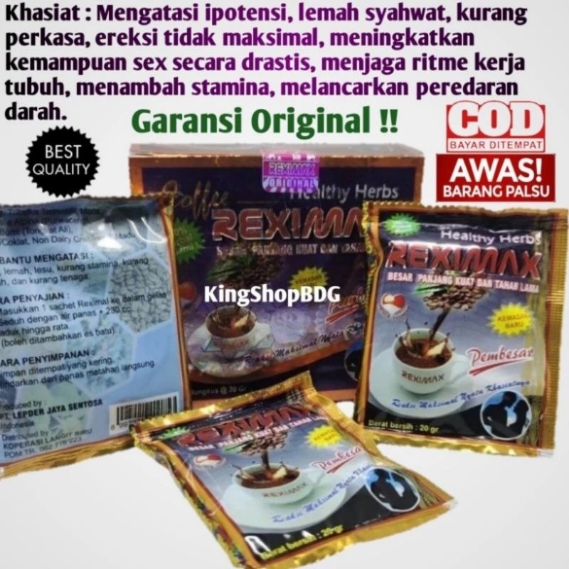 Jual Kopi Reximax Original | Reximax Kopi Original 1 Box 10 Sachet ...
