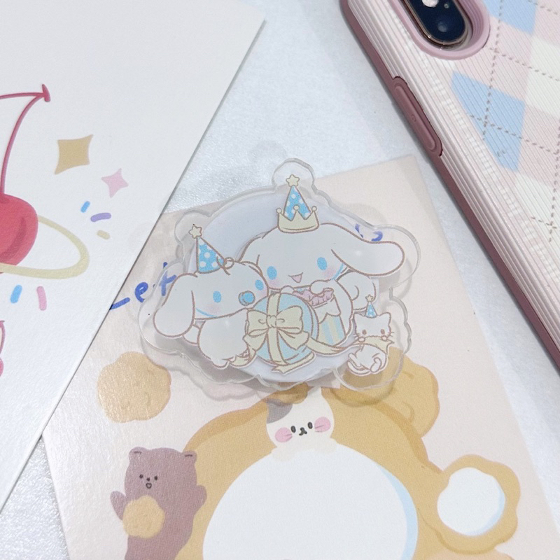 Jual cinnamoroll popsocket cute acrylic phone holder sanrio pink blue ...